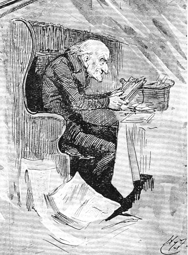 Scrooge s Solitary Dinner By Harry Furniss Third Illustration For Scrooge s Solitary Dinner By Harry Furniss Third Illustration For
