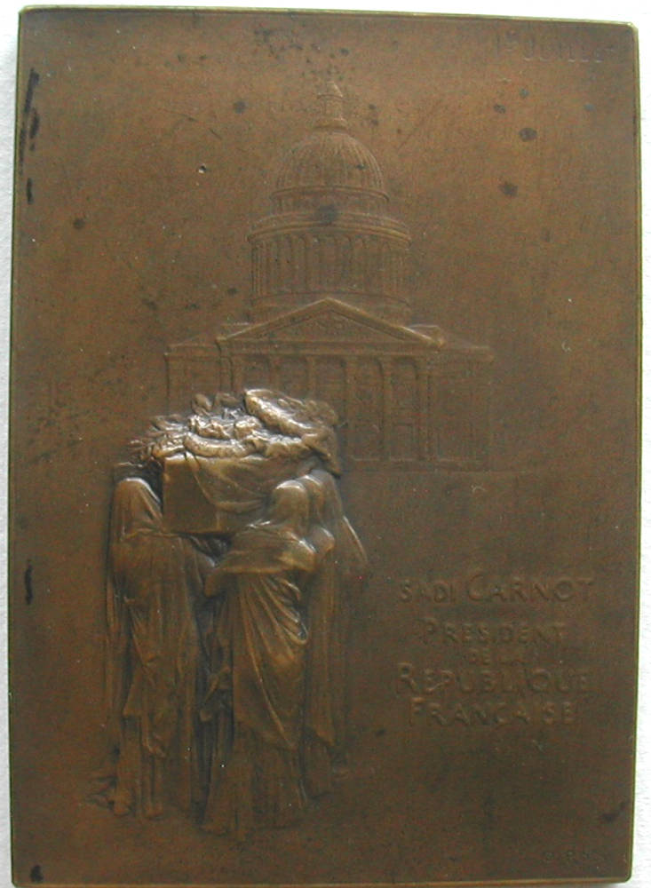 “Medal commemorating the funeral of President Sadi Carnot in 1894” by ...